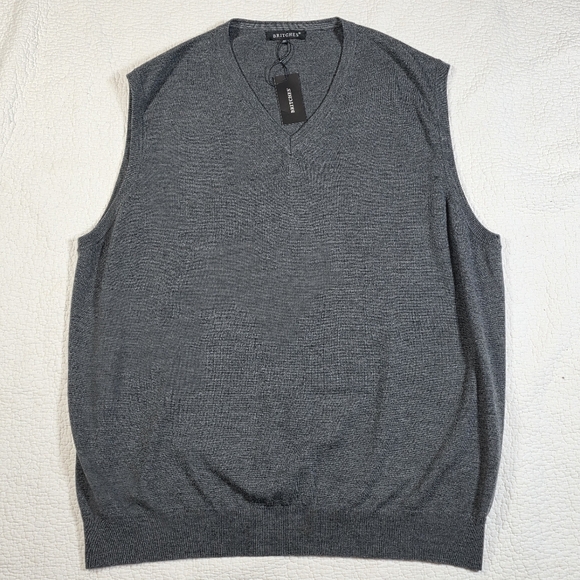 Britches | Sweaters | Nwt Britches Gray Merino Wool Blend Classic ...